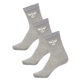 Hummel Long Socken Sutton 3-Pack Kinder in GREY MELANGE | Gr.: 24-27