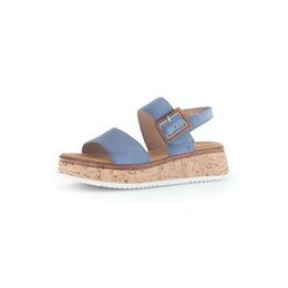 Gabor Plateau Sandalen in blau | Gr.: 42