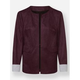 WITT WEIDEN Lederimitat-Blazer in burgund | Gr.: 40