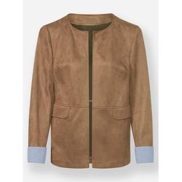 WITT WEIDEN Lederimitat-Blazer in camel | Gr.: 38