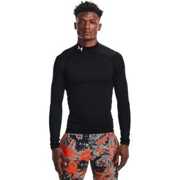Under Armour Longsleeve "ColdGear Compression Mock" in Schwarz | Gr.: XS