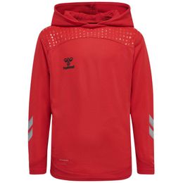 Hummel Verstellbare Taille Kapuzenpullover Hmllead Kinder in TRUE RED | Gr.: 128