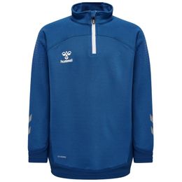 Hummel Halbrei&szlig;verschluss Sweatshirt Hmllead Kinder in TRUE BLUE | Gr.: 116
