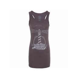 Queen Kerosin Top in Grau | Gr.: M