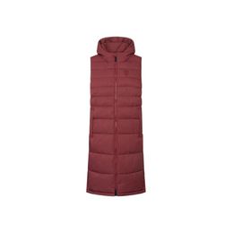 Derbe Steppweste Vestholm Long in tibetan red/check | Gr.: 40