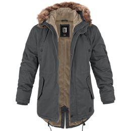 bw-online-shop Fishtail Winterparka mit Futter anthrazit, Gr&ouml;&szlig;e 3XL
