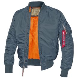 Alpha Industries MA-1 VF 59 Bomberjacke denim blue, Gr&ouml;&szlig;e XXL