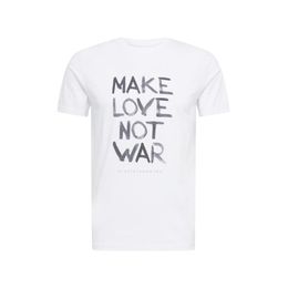Einstein Newton EINSTEIN & NEWTON T-Shirt 'No War' Herren Gr&ouml;&szlig;e XS dunkelgrau / wei&szlig;