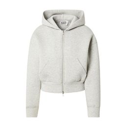 WEEKDAY Zip-Up Hoodie female Grey size L