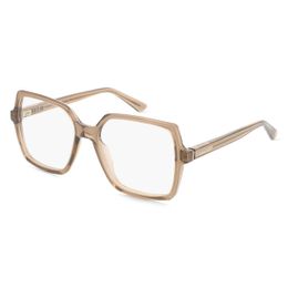 Calvin Klein CK25547 Brille Damen | Fassung: Vollrand, Eckig, Braun Transparent