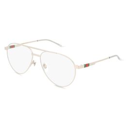 Gucci GG1679O Brille Herren | Fassung: Vollrand, Pilot, Silber