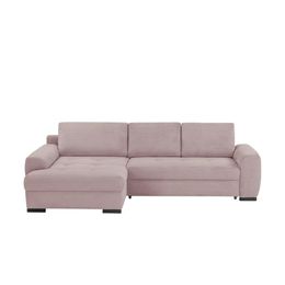 bobb Ecksofa in kuscheligem Cordstoff Soumia &brvbar; rosa/pink &brvbar; Ma&szlig;e (cm): B: 283 H: 91 T: 181.0 &raquo; H&ouml;ffner