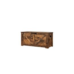 H&ouml;ffner Truhe braun Metall,Sperrholz Ma&szlig;e (cm): B: 100 H: 46 &raquo; H&ouml;ffner
