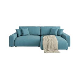 S-STYLE Ecksofa Emma ¦ türkis/petrol ¦ Maße (cm): B: 234 H: 78 » Höffner