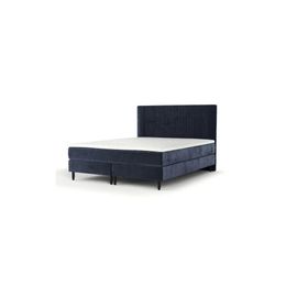 H&ouml;ffner Boxspringbett Inklusive Topper Adena &brvbar; blau &brvbar; Ma&szlig;e (cm): B: 162 H: 119 &raquo; H&ouml;ffner