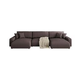 S-STYLE Wohnlandschaft Emma ¦ braun ¦ Maße (cm): B: 332 H: 78 » Höffner