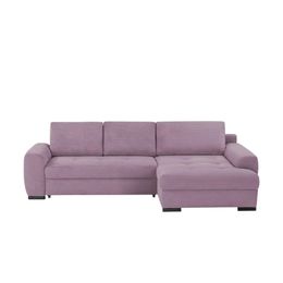 bobb Ecksofa in kuscheligem Cordstoff Soumia &brvbar; lila/violett &brvbar; Ma&szlig;e (cm): B: 283 H: 91 T: 181.0 &raquo; H&ouml;ffner
