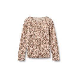 Wheat Shirt 'Alfie' M&auml;dchen Gr&ouml;&szlig;e 122 beige / braun / rosa