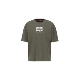 Alpha Industries T-Shirt Herren Gr&ouml;&szlig;e M hellgrau / oliv / wei&szlig;
