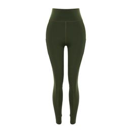 Trendyol Leggings Damen Gr&ouml;&szlig;e S dunkelgr&uuml;n