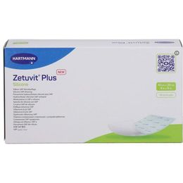 Zetuvit Plus Silicone steril 10x20 cm 10 St