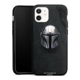 DeinDesign iPhone 12 Handy Silikon H&uuml;lle Case schwarz Handyh&uuml;lle Star Wars The Mandalorian Official Licensed Product