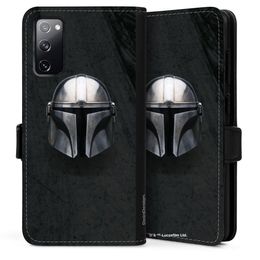 DeinDesign Galaxy S20 Handy Klapph&uuml;lle Handyh&uuml;lle aus Kunst Leder schwarz Flip Case The Mandalorian Official Licensed Product Star Wars Sideflip mit Lasche