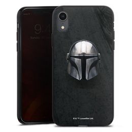 DeinDesign iPhone Xr Handy Silikon H&uuml;lle Case schwarz Handyh&uuml;lle Star Wars Official Licensed Product The Mandalorian