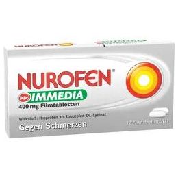 Reckitt Benckiser Deutschland GmbH Nurofen Immedia 400 mg Filmtabletten 12 ST