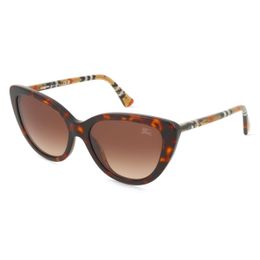 Burberry 0BE4457 | Damen-Sonnenbrille | Fassung: Vollrand, Cat Eye, Acetat, Havanna Dunkel | Glasfarbe: Braun Verlaufend