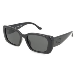 Coach 0HC8435U CBY82 | Damen-Sonnenbrille | Fassung: Vollrand, Quadratisch, Kunststoff, Schwarz | Glasfarbe: Grau