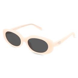 Coach 0HC8443D CBY84 | Damen-Sonnenbrille | Fassung: Vollrand, Oval, Kunststoff, Blau Milchig | Glasfarbe: Grau