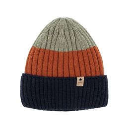 MaxiMo Beanie in Gr&uuml;n/ Orange/ Dunkelblau - 10% | Gr&ouml;&szlig;e 55 cm | Kindermuetzen