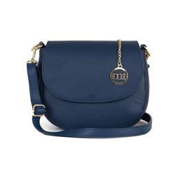 Mia Tomazzi Leder-Umhängetasche "Eschilo" in Dunkelblau - (B)23 x (H)19 x (T)8 cm - 72% | Damen-taschen
