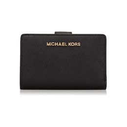 Michael Kors Leder-Geldbörse in Schwarz - (B)13 x (H)7,5 x (T)2,5 cm - 41% | Portemonnaies-etuis