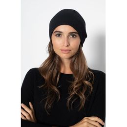 Just Cashmere Kaschmir-M&uuml;tze "Lauren" in Schwarz - 48% | Damen-muetzen-caps