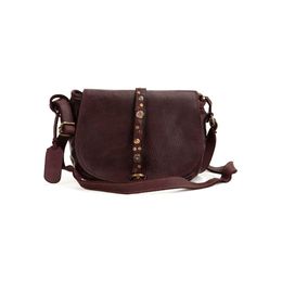 Anna Morellini Leder-Umh&auml;ngetasche "Luigia" in Bordeaux - (B)23 x (H)19 x (T)9 cm - 77% | Damen-taschen