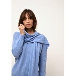 Just Cashmere Kaschmir-Schal "Spencer" in Blau - (L)200 x (B)30 cm - 47% | Damen-schals-tuecher