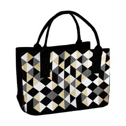 Gilde Schultertasche "Modern graphic" in Schwarz/ Beige - (B)40 x (H)26 x (T)25 cm - 28% | Damen-taschen