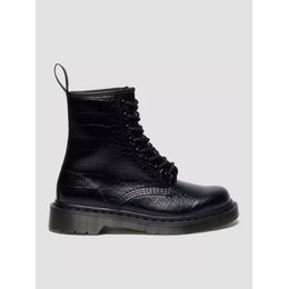 Dr. Martens Leder-Boots "1460 Croco" in Schwarz - 10% | Größe 40 | Damen-stiefel