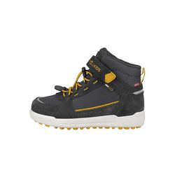 Trollkids Leder-Wanderboots "Gryllefjord Mid Cut" in Anthrazit - 53% | Größe 32 | Kinder-outdoor-sport-schuhe