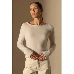 Perfect Cashmere Kaschmir-Pullover "Megan" in Creme - 54% | Gr&ouml;&szlig;e L | Damen-pullover-cardigans