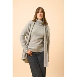 Just Cashmere Kaschmir-Cardigan "Maddie" in Grau - 72% | Gr&ouml;&szlig;e S | Damen-pullover-cardigans