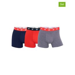 CR7 3er-Set: Boxershorts in Dunkelblau/ Rot/ Grau - 11% | Gr&ouml;&szlig;e XL | Herren-waesche