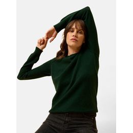 Just Cashmere Kaschmir-Pullover "Helen" in Dunkelgr&uuml;n - 55% | Gr&ouml;&szlig;e L | Damen-pullover-cardigans