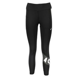 asics Trainingsleggings in Schwarz/ Wei&szlig; - 58% | Gr&ouml;&szlig;e S | Damen-sporthosen