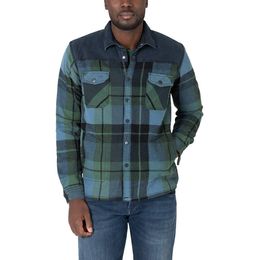 Timezone Hemd - Regular fit - in Blau/ Gr&uuml;n - 63% | Gr&ouml;&szlig;e L | Herren-plussize