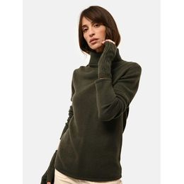 Just Cashmere Kaschmir-Pullover "June" in Khaki - 64% | Gr&ouml;&szlig;e L | Damen-pullover-cardigans