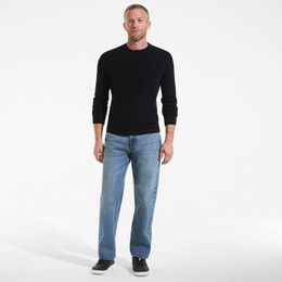 LANDS' END Kaschmirpullover mit rundem Ausschnitt, Herren,  Schwarz, Kaschmir, by Lands' End