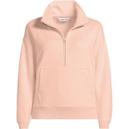 LANDS' END Sweatshirt SERIOUS SWEATS mit Rei&szlig;verschluss, Damen,  Pink, Baumwoll-Mischung/Polyester-Mischung, by Lands' End
